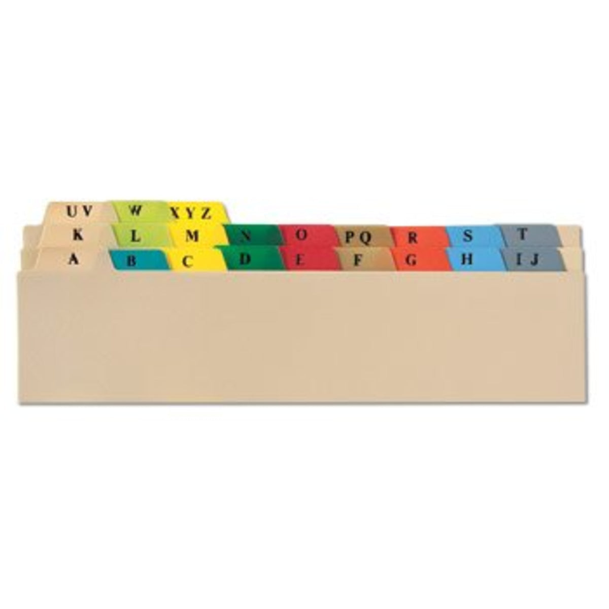 Heavy Duty Plastic Alphabet Divider Set | Carstens – RingBinderShop.com