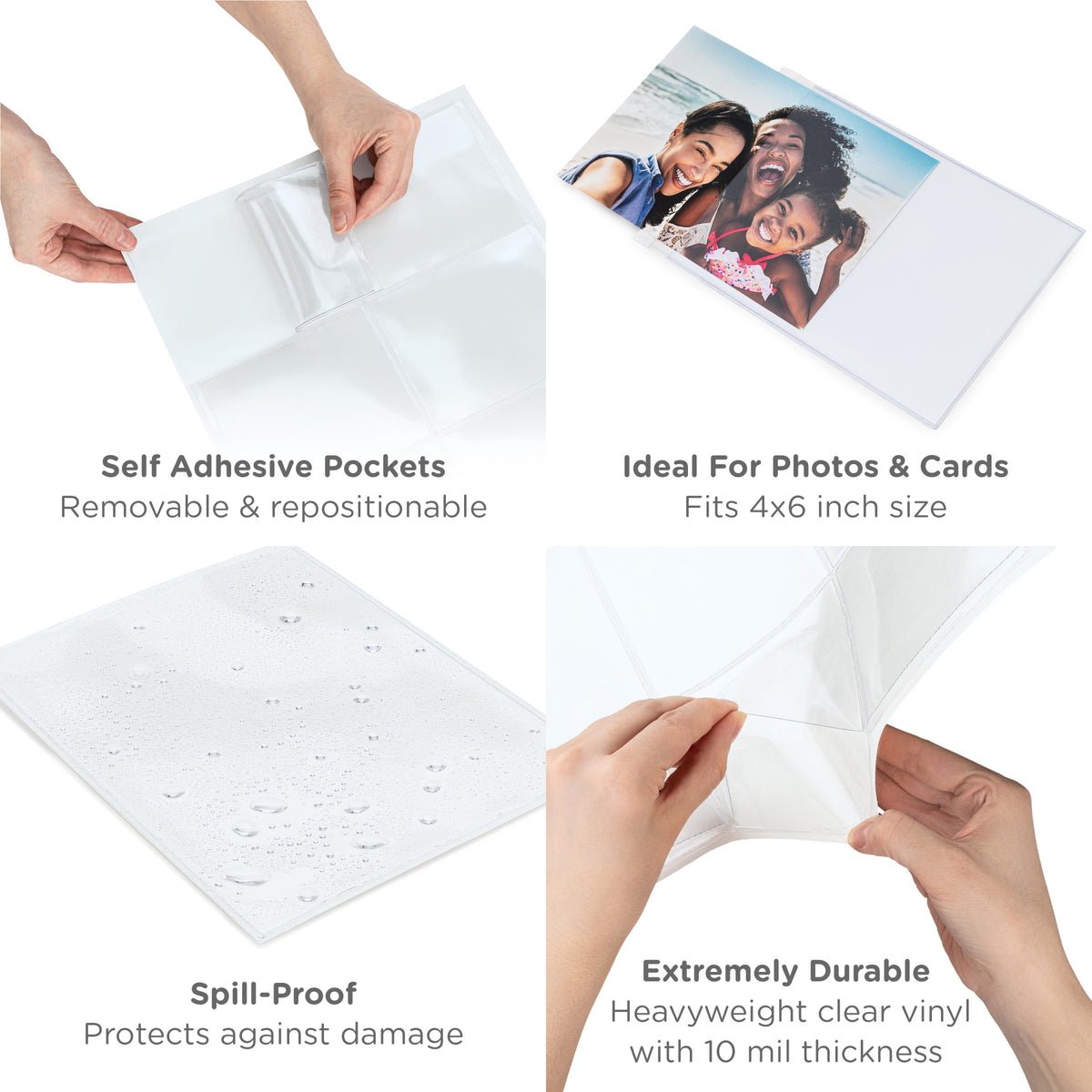 Self Adhesive Binder Pockets - Photo Size | Carstens – RingBinderShop.com